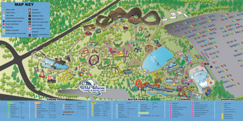 Park Map - Wild Waves Theme & Water Park